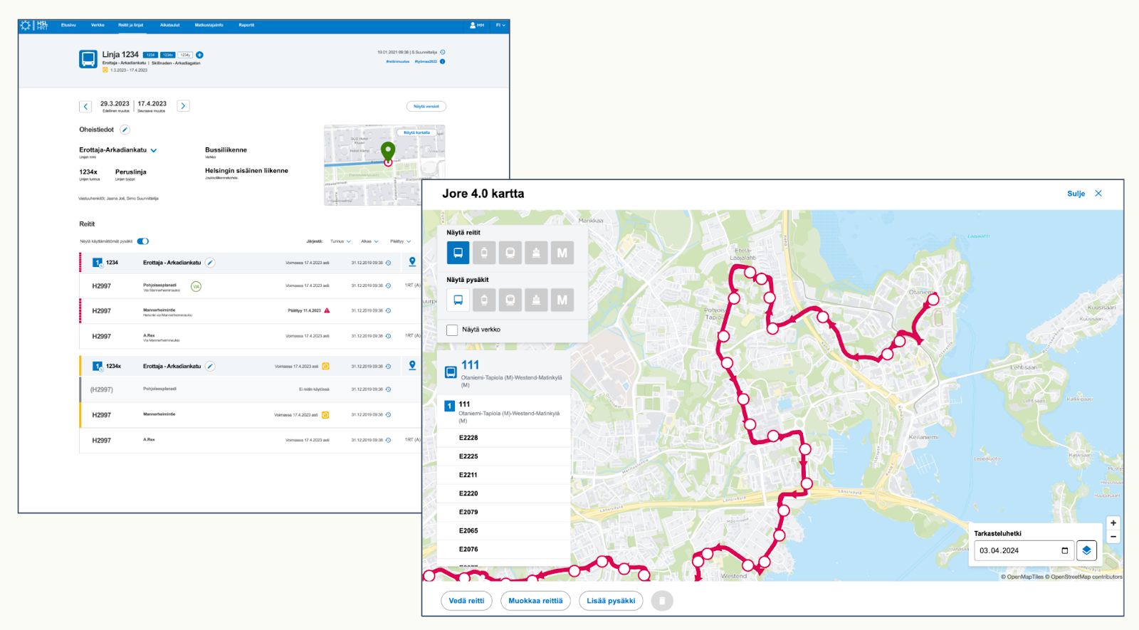 Designing accessibility: HSL Public Transport Registry